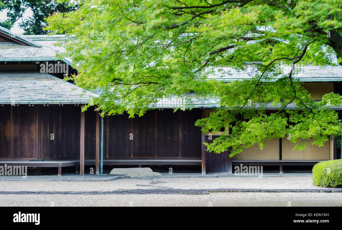 japanese traditional house in a green park of Tokyo Stock Photo - Alamy