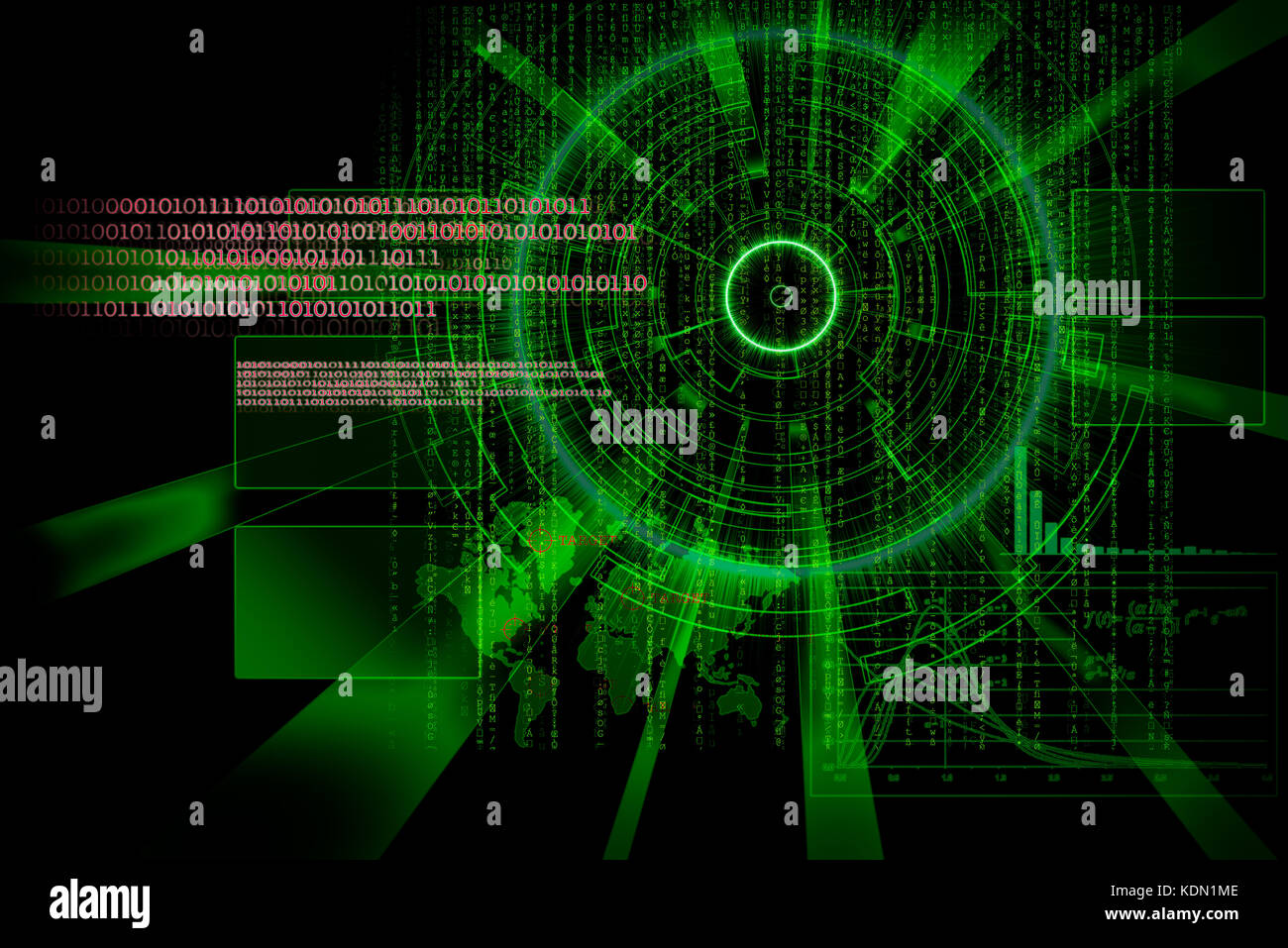 rendering of a futuristic cyber background target with laser light ...