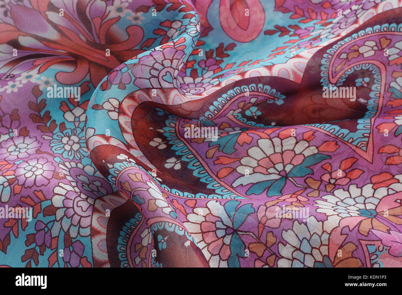 Cords of light colored fabric with a pattern Stock Photo - Alamy