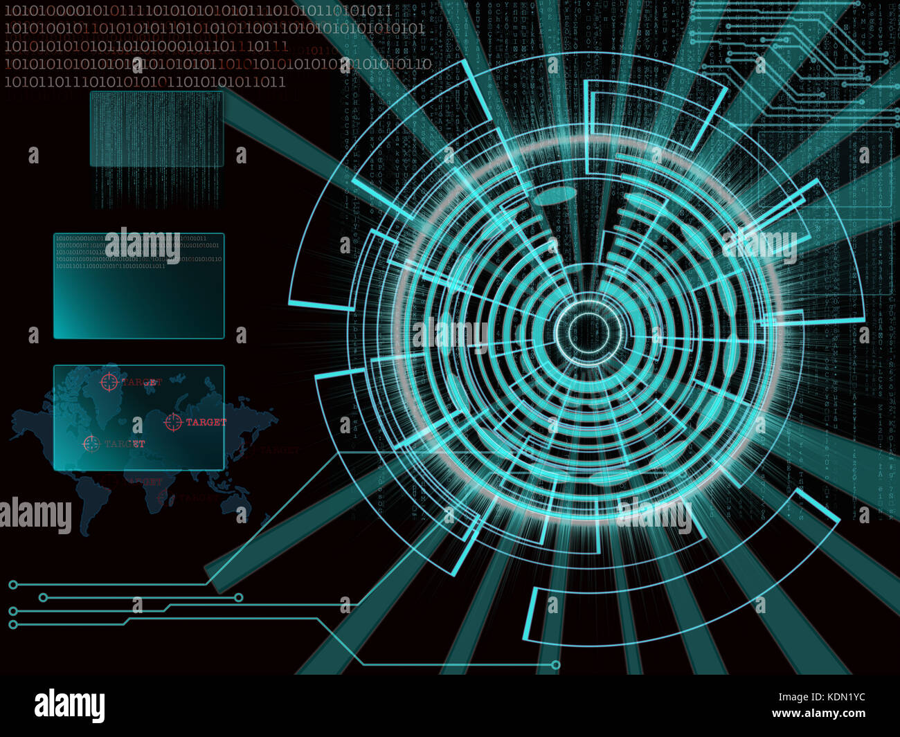 rendering of a futuristic cyber background target with laser light ...