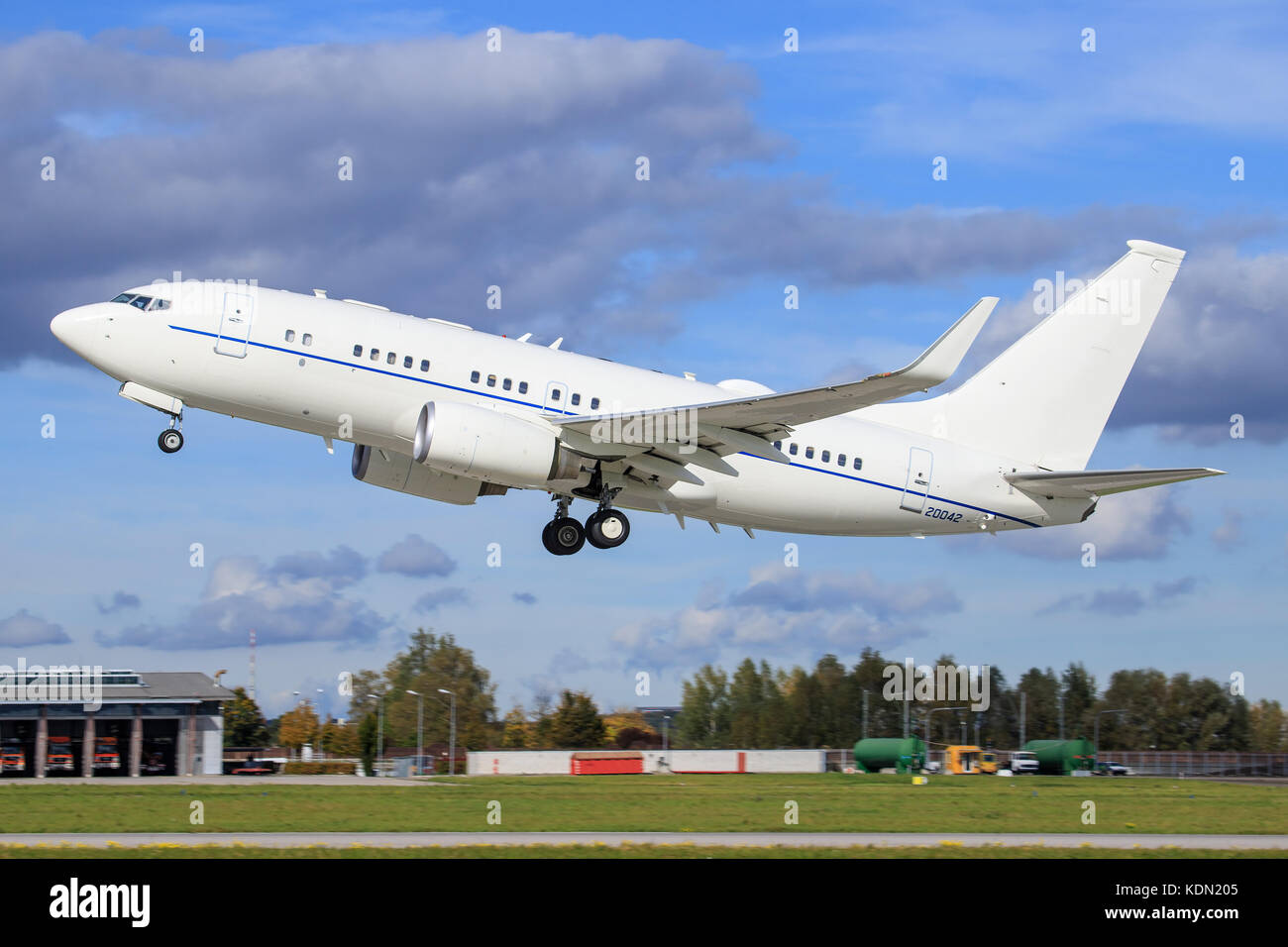 Stuttgart/Germany September 29, 2017: Usaf Boeing C-40 at Stuttgart ...