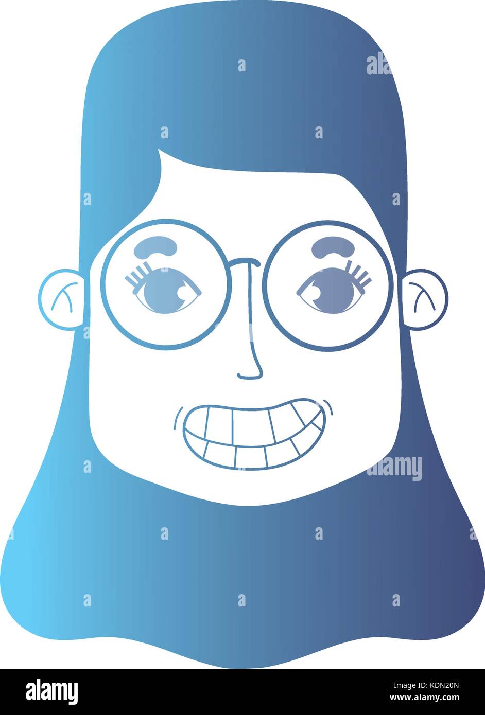 line avatar woman head with hairstyle Stock Vector Image & Art - Alamy