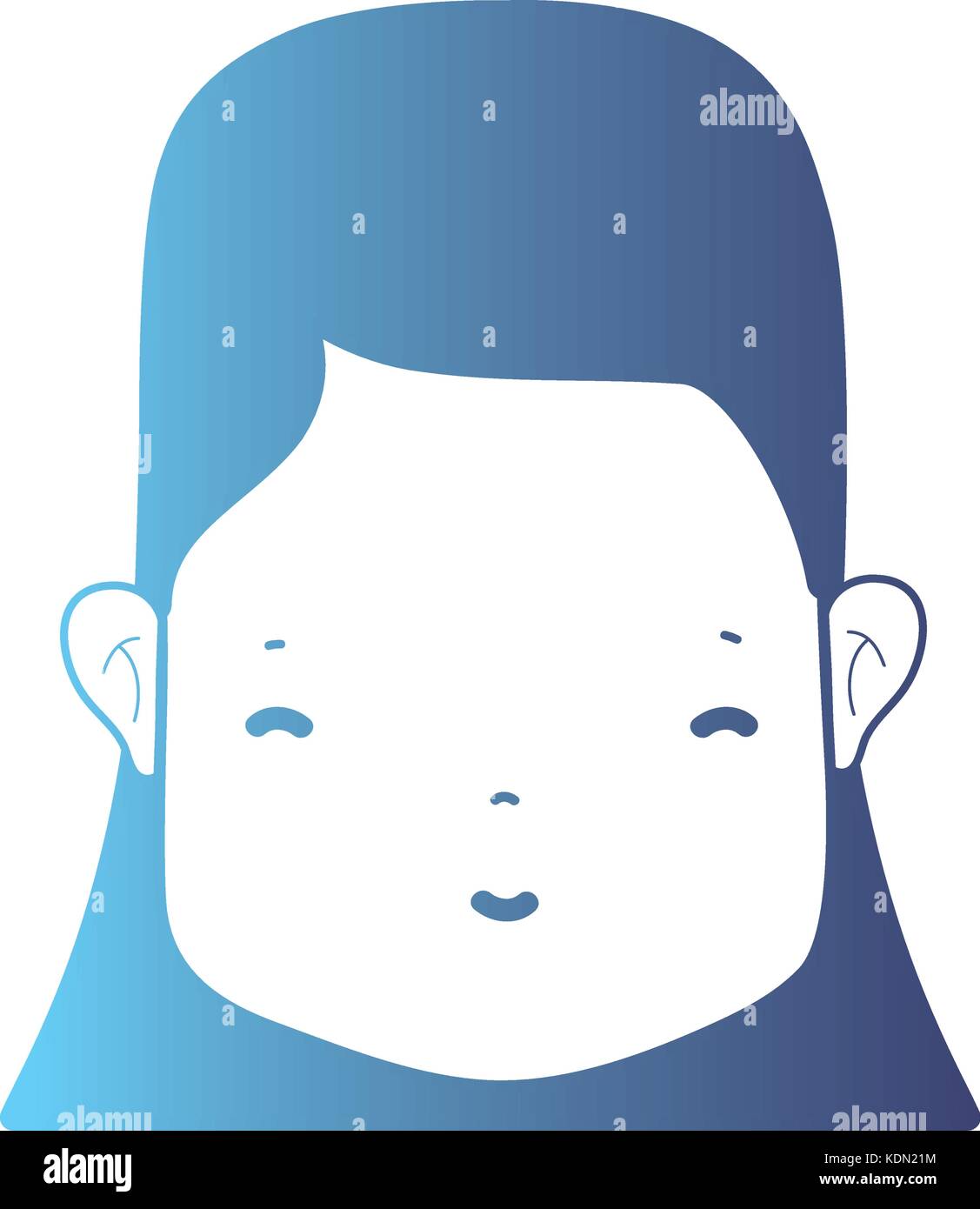 line avatar woman head with hairstyle Stock Vector Image & Art - Alamy