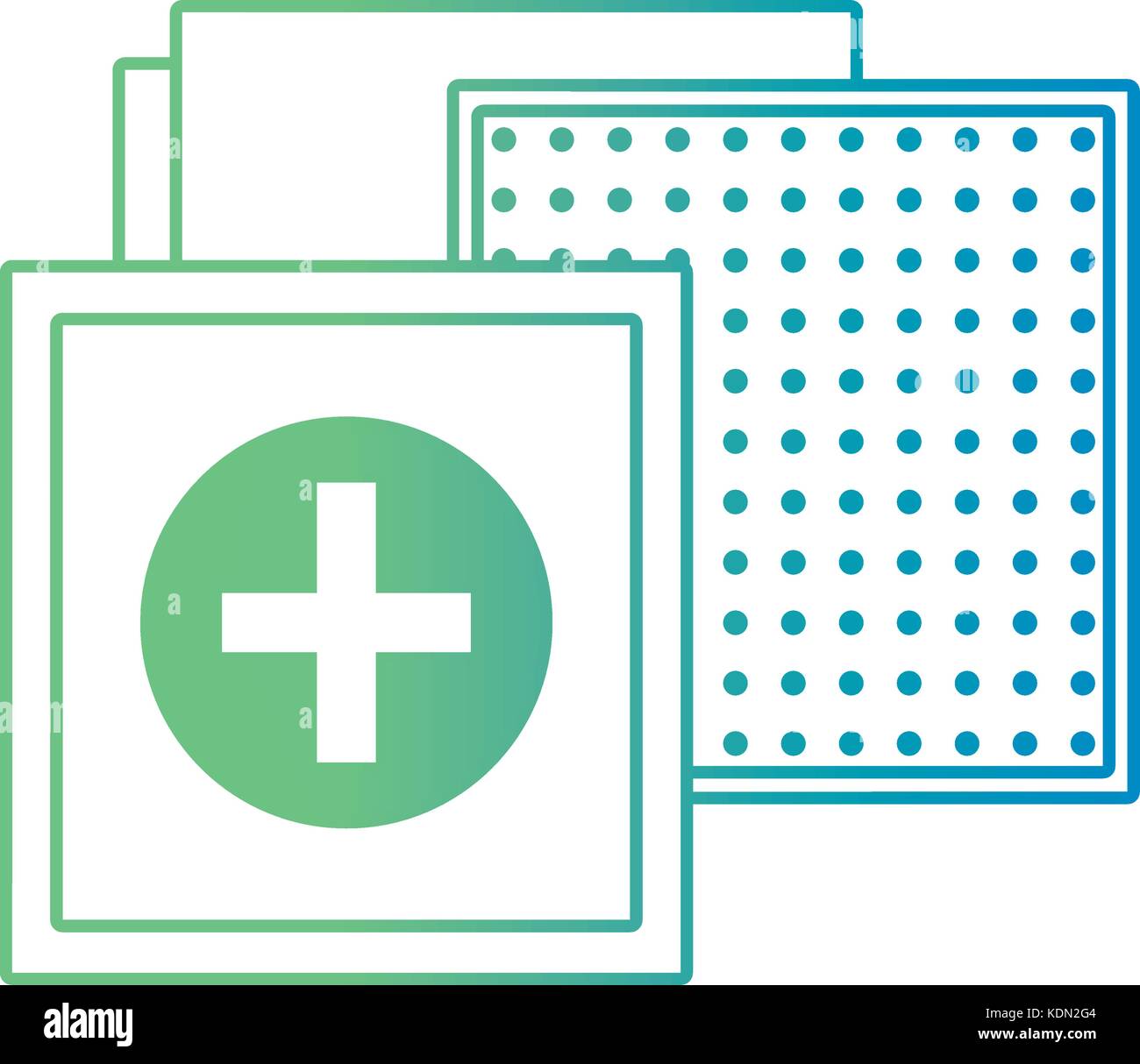 line aid adhesive band form Stock Vector Image & Art - Alamy