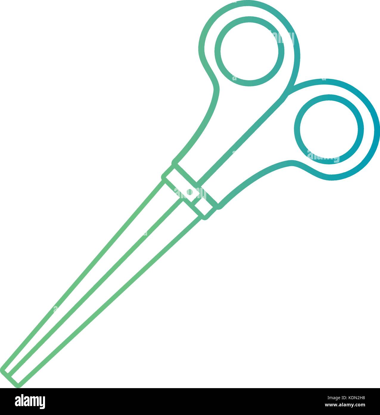 line medical scissors intrument and surgical equipment Stock Vector ...