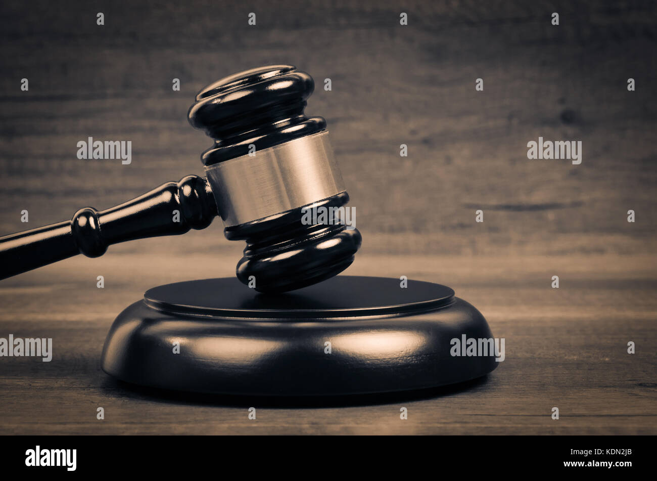 Judge's hammer on wooden table. Judge Law And Justice Symbol Stock ...