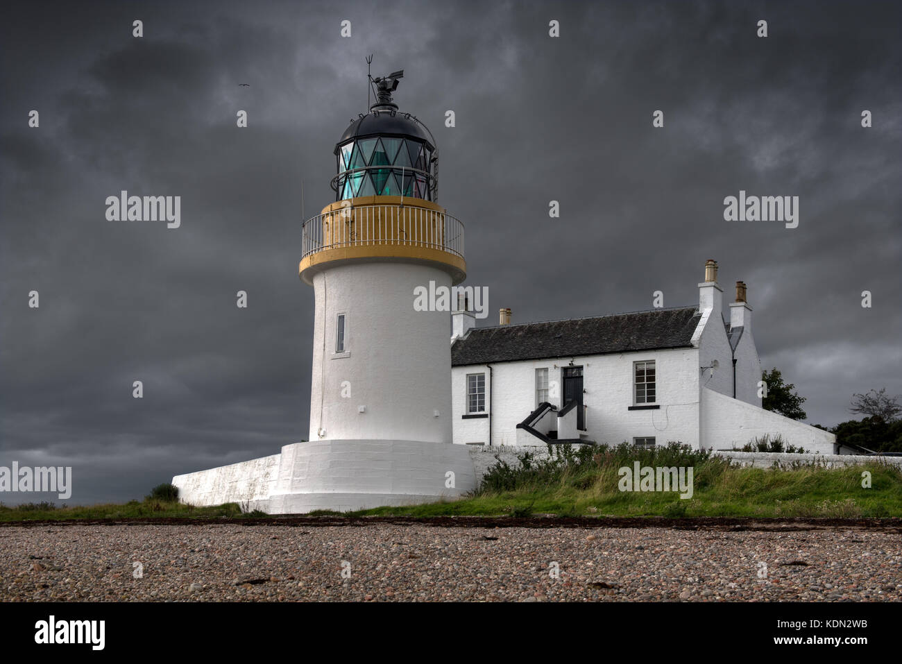 The Corran Lighthouse at Ardour in Lochaber Argyll Stock Photo - Alamy