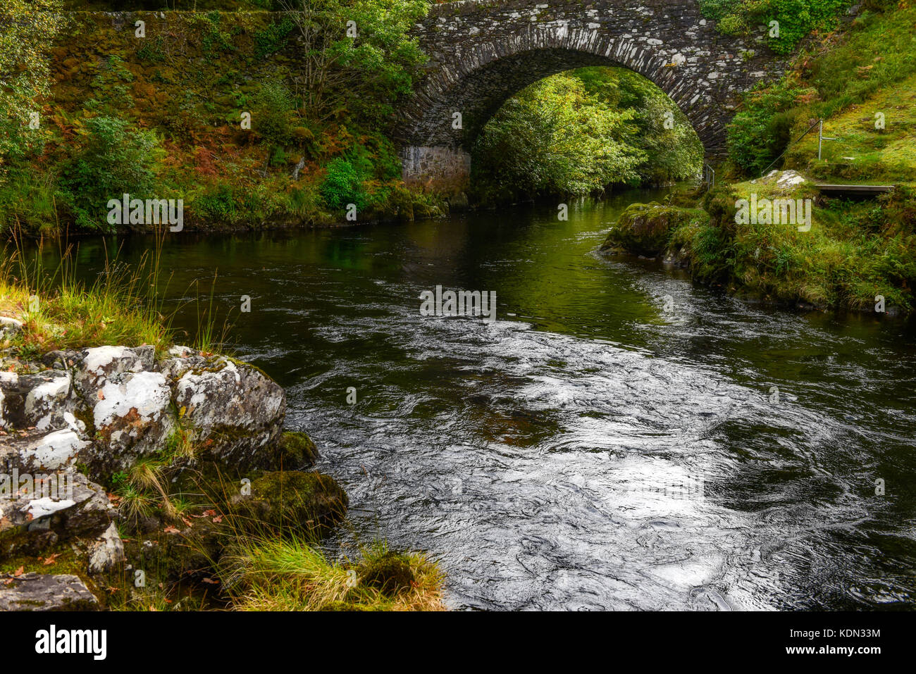 Sheil Bridge over the River Shiel near Blain in Moidart Scotland Stock ...