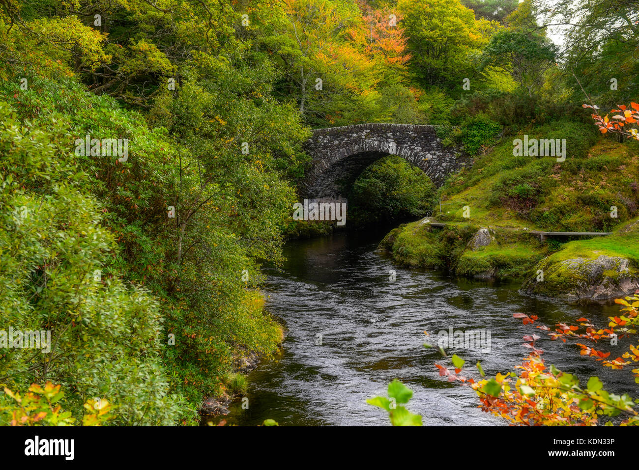 Sheil Bridge over the River Shiel near Blain in Moidart Scotland Stock ...