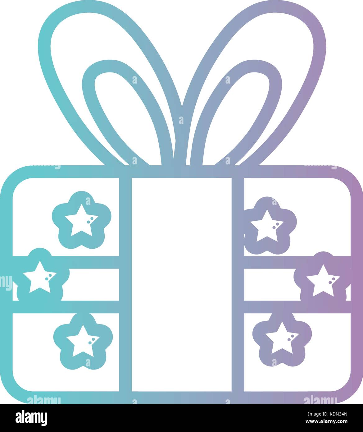 line present gift ribbon bow design Stock Vector Image & Art - Alamy