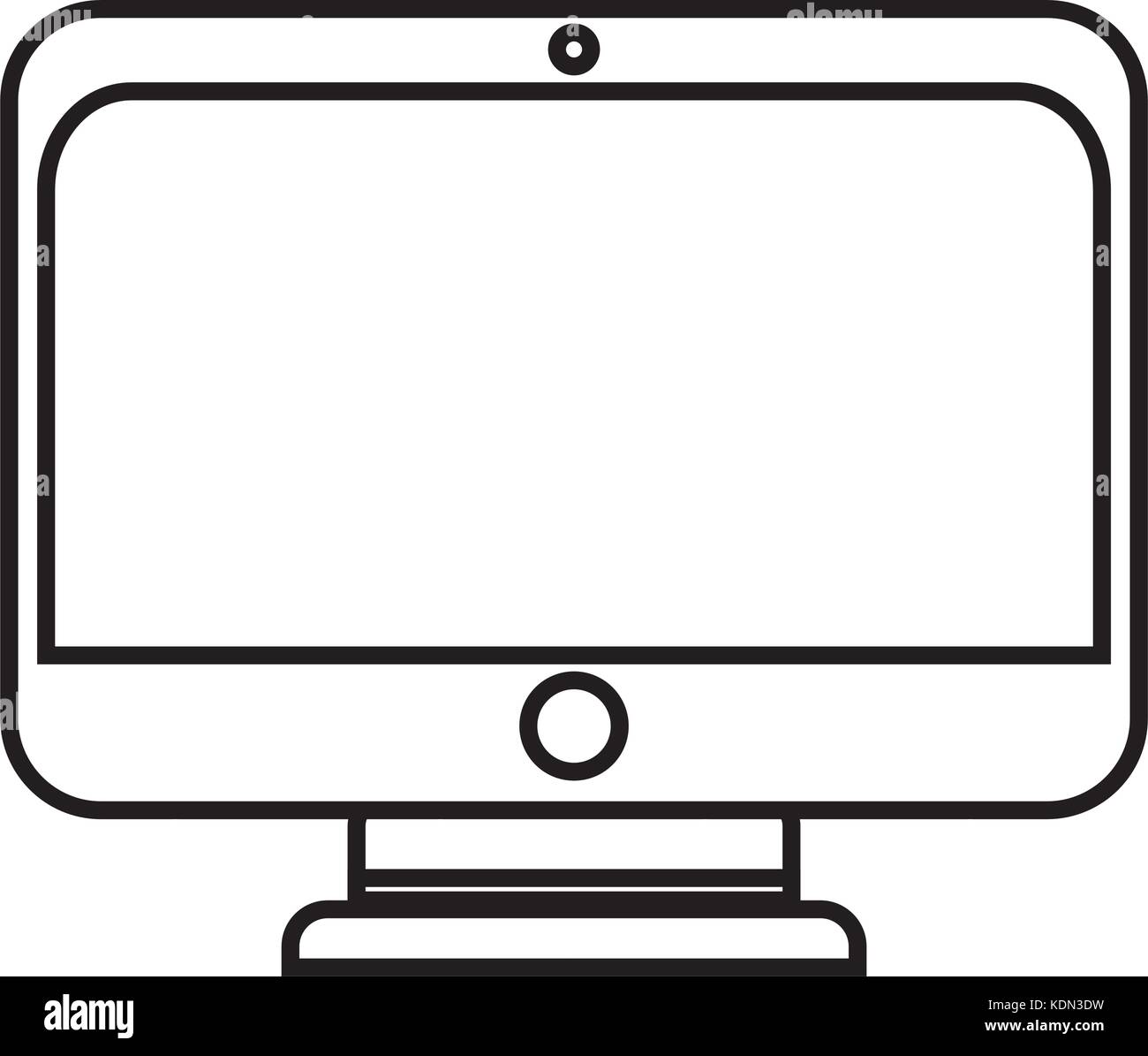 line monitor screen technology with electronic equipment Stock Vector ...
