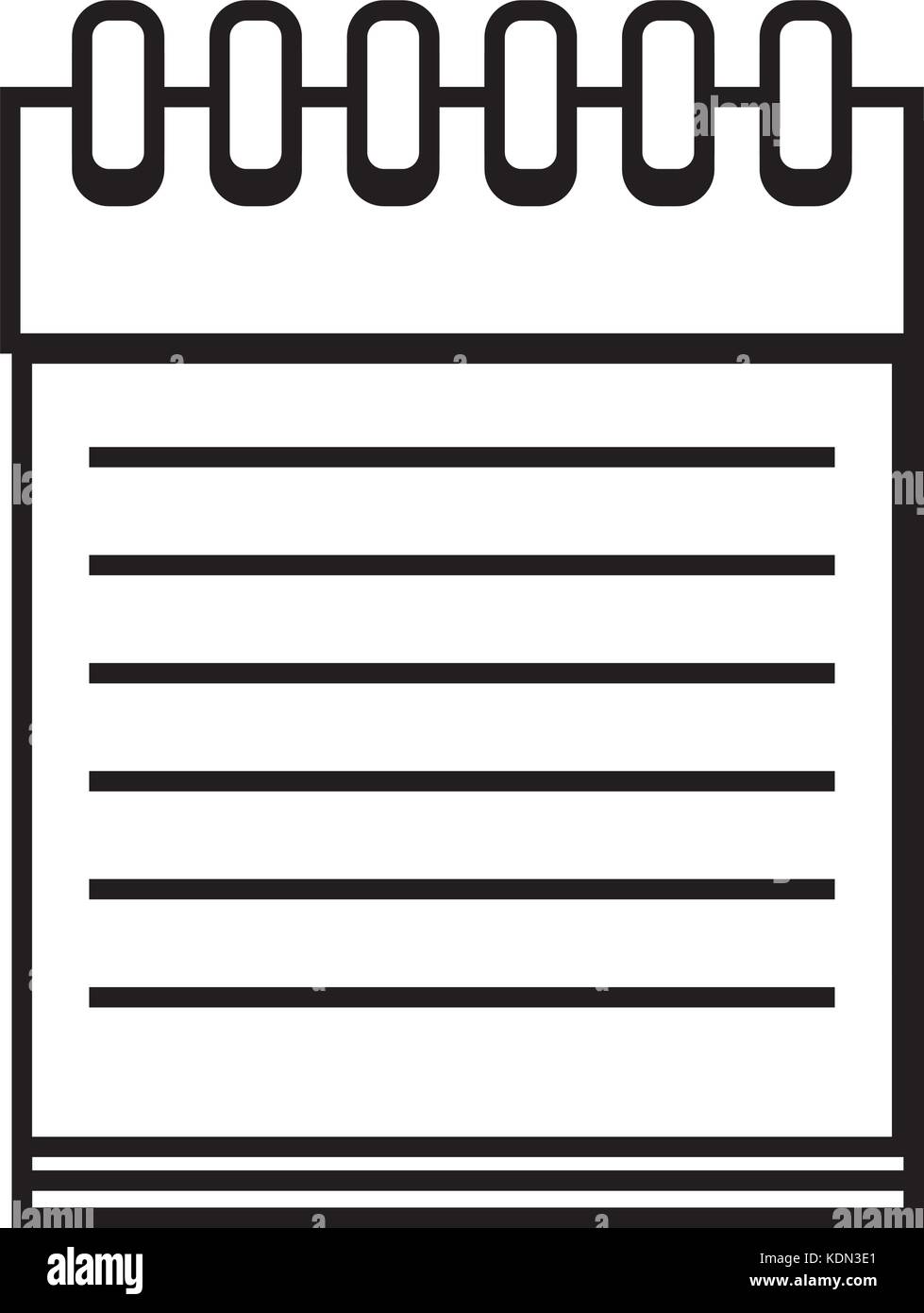 line notebook papers object design to write Stock Vector Image & Art ...