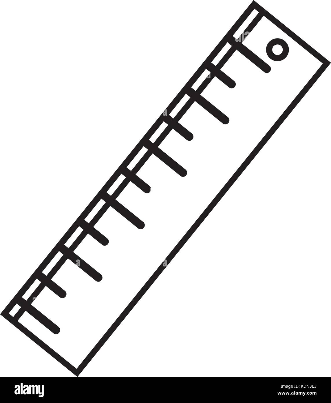 line ruler design to school tool education Stock Vector Image & Art - Alamy