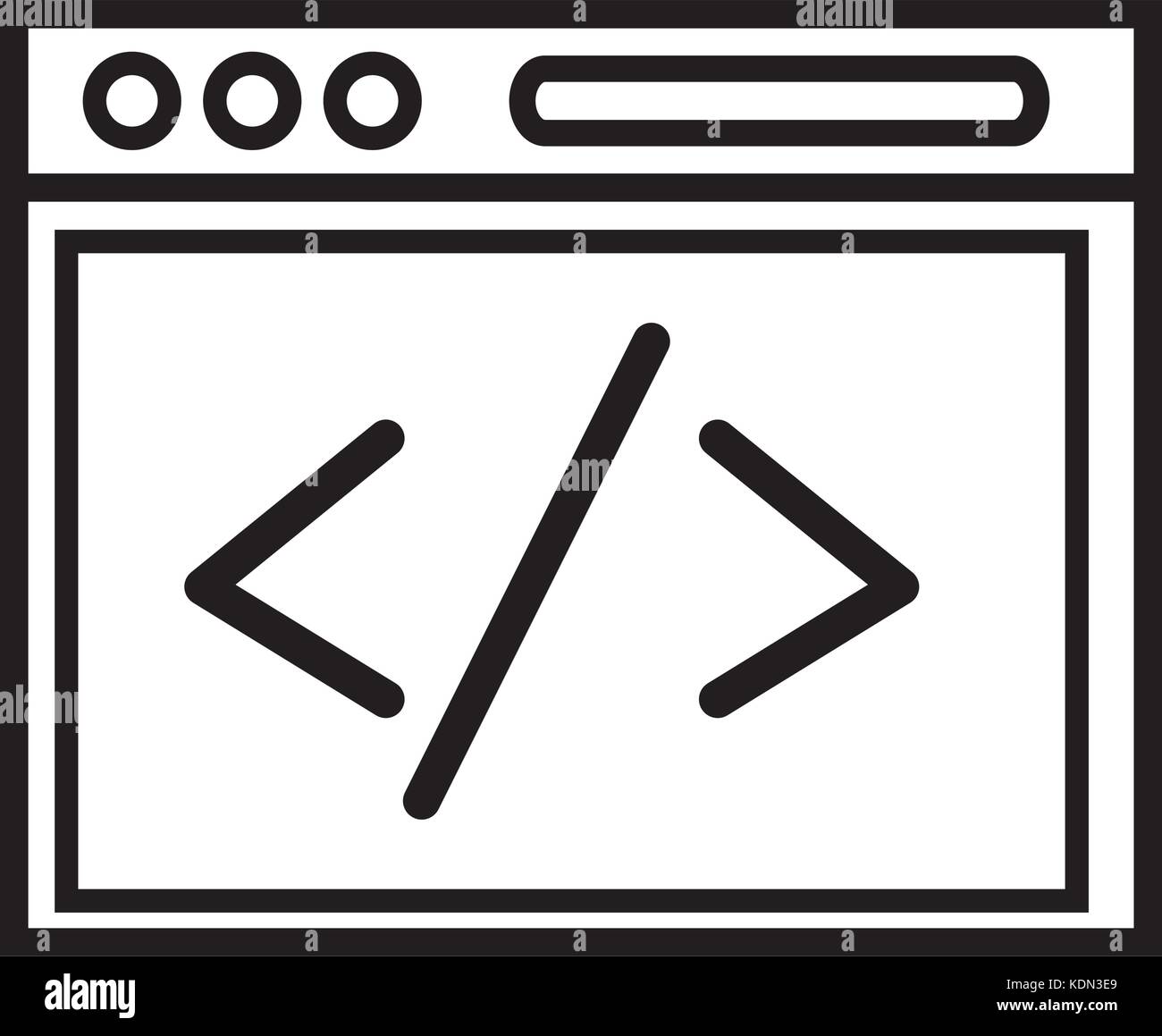 line website element technology to search page Stock Vector Image & Art ...