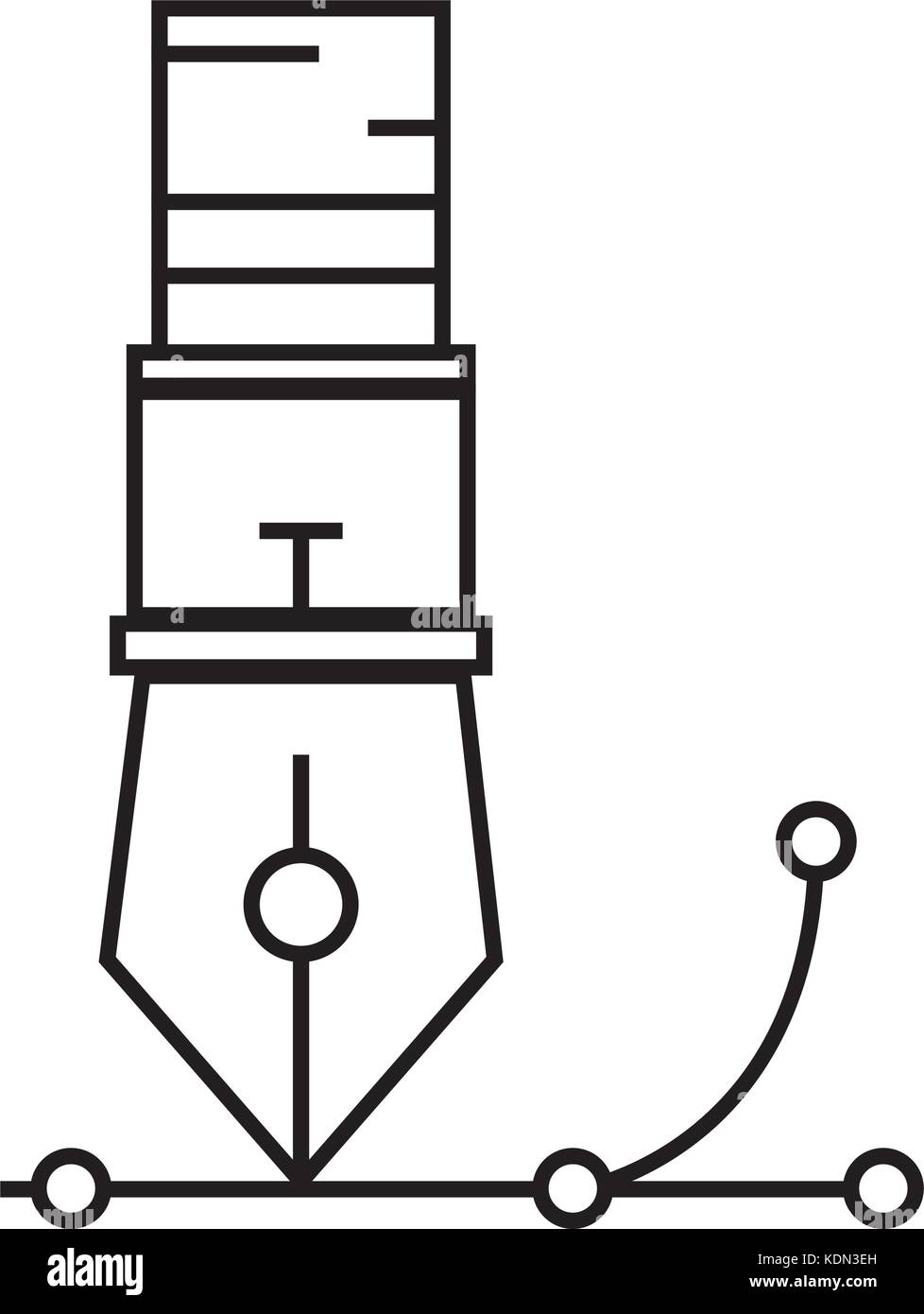 line pen object design tool to write Stock Vector Image & Art - Alamy