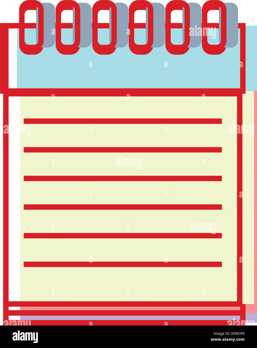 notebook papers object design to write Stock Vector Image & Art - Alamy