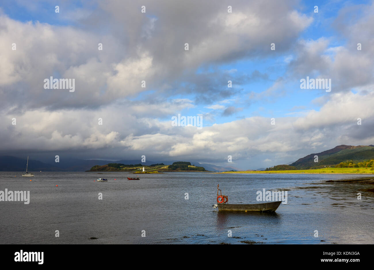 The Lynn of Lorn from Port Appin Scotland Stock Photo - Alamy