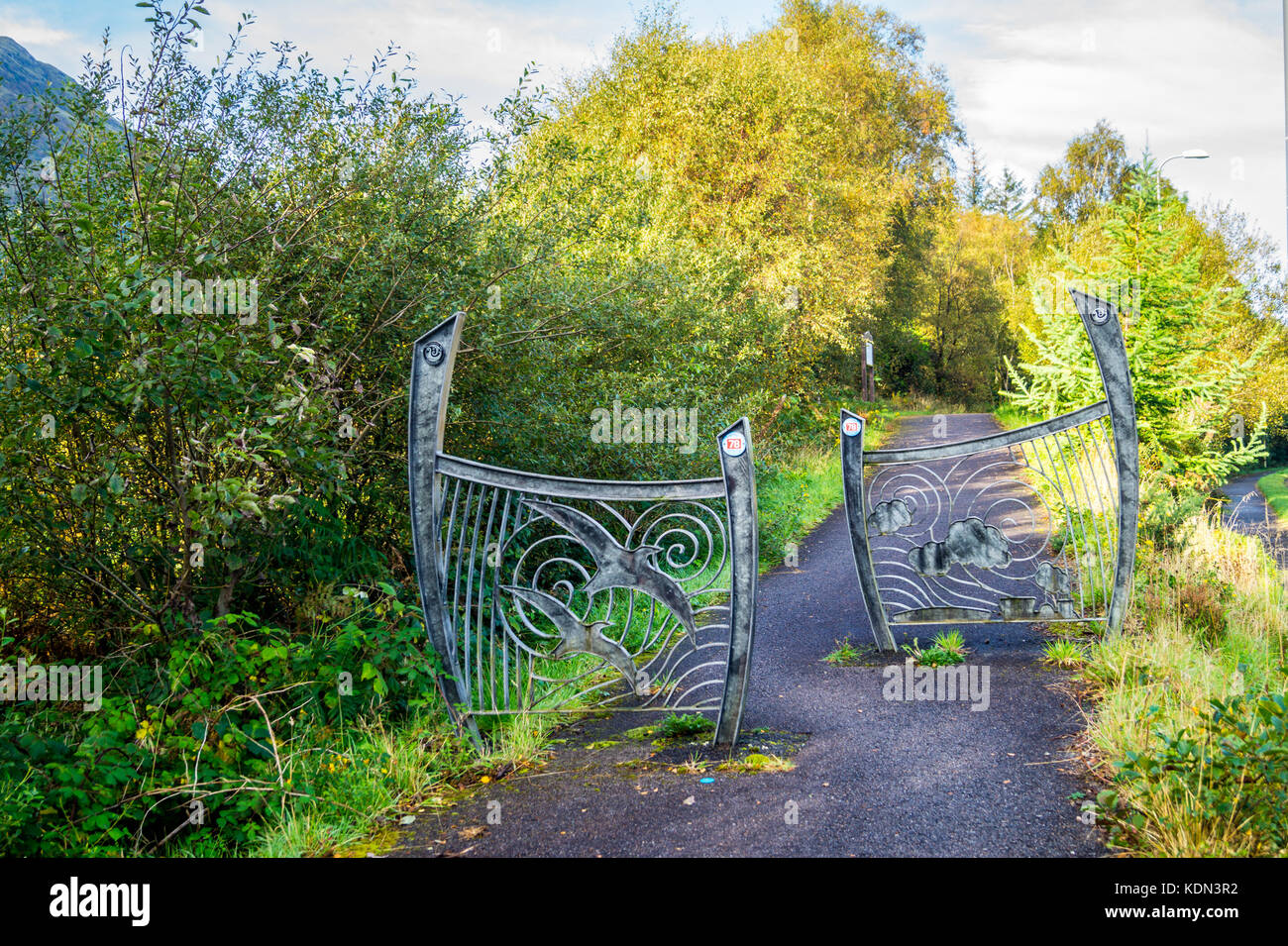 National Cycle Network cycle path on route of former Callander and Oban ...