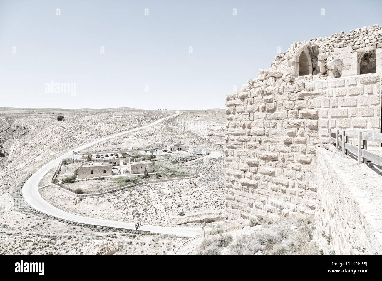 in the mountain of eden jordan the view from the antique castle Stock ...