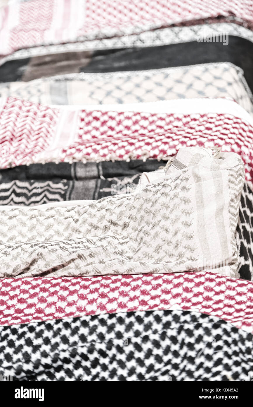 the texture of the cotton traditional symbolic arabian scarf like ...