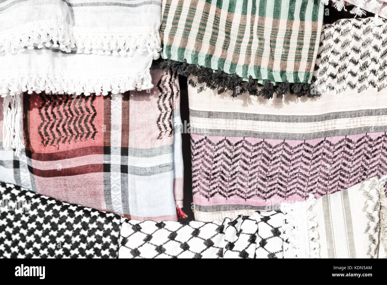 the texture of the cotton traditional symbolic arabian scarf like ...