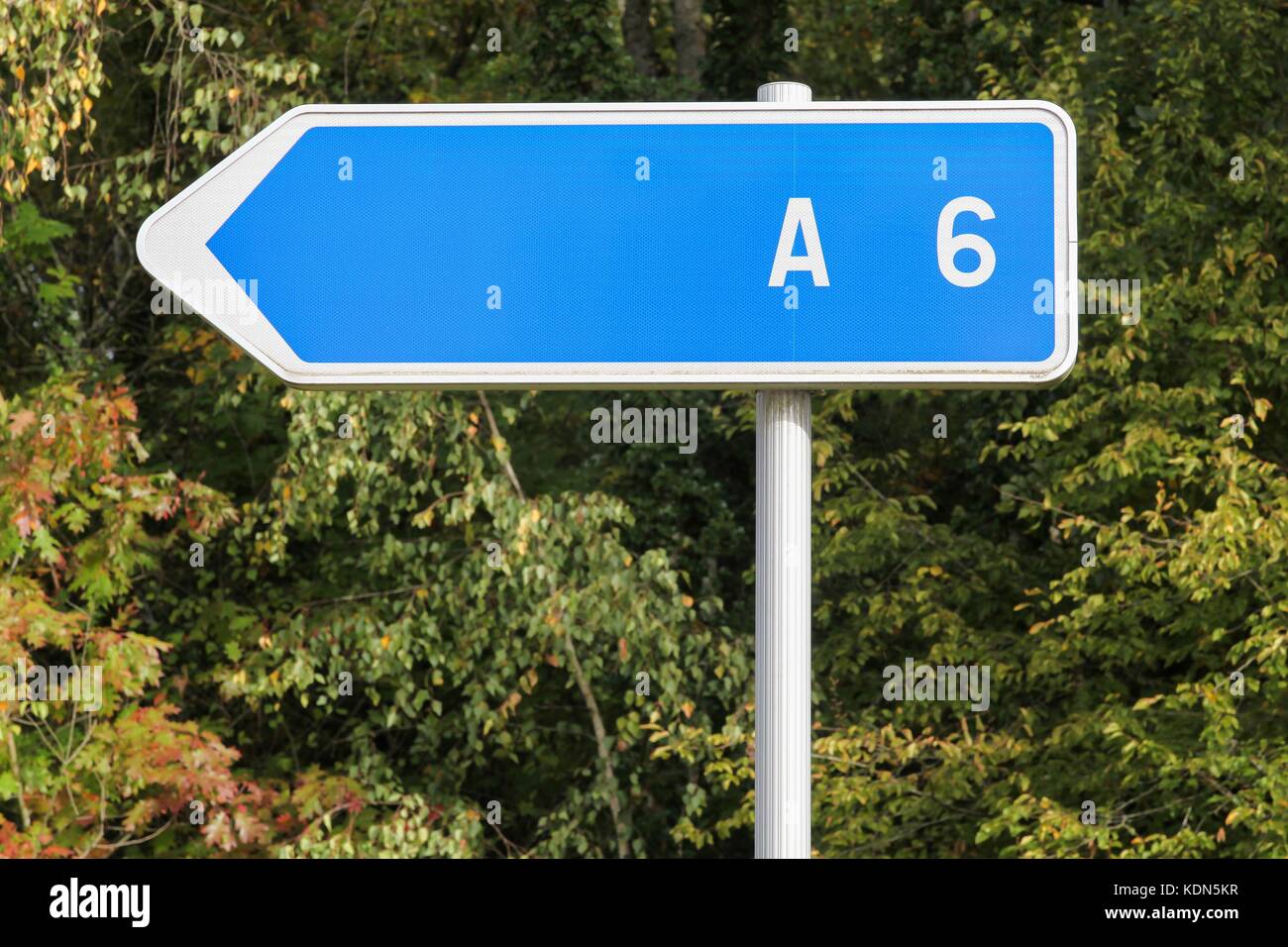 French motorway sign hi-res stock photography and images - Alamy