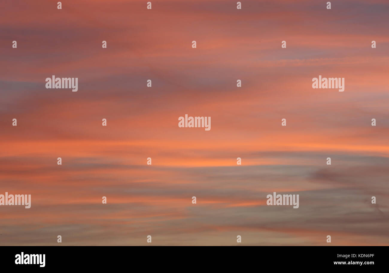 Airy pink clouds in sunset hi-res stock photography and images - Alamy