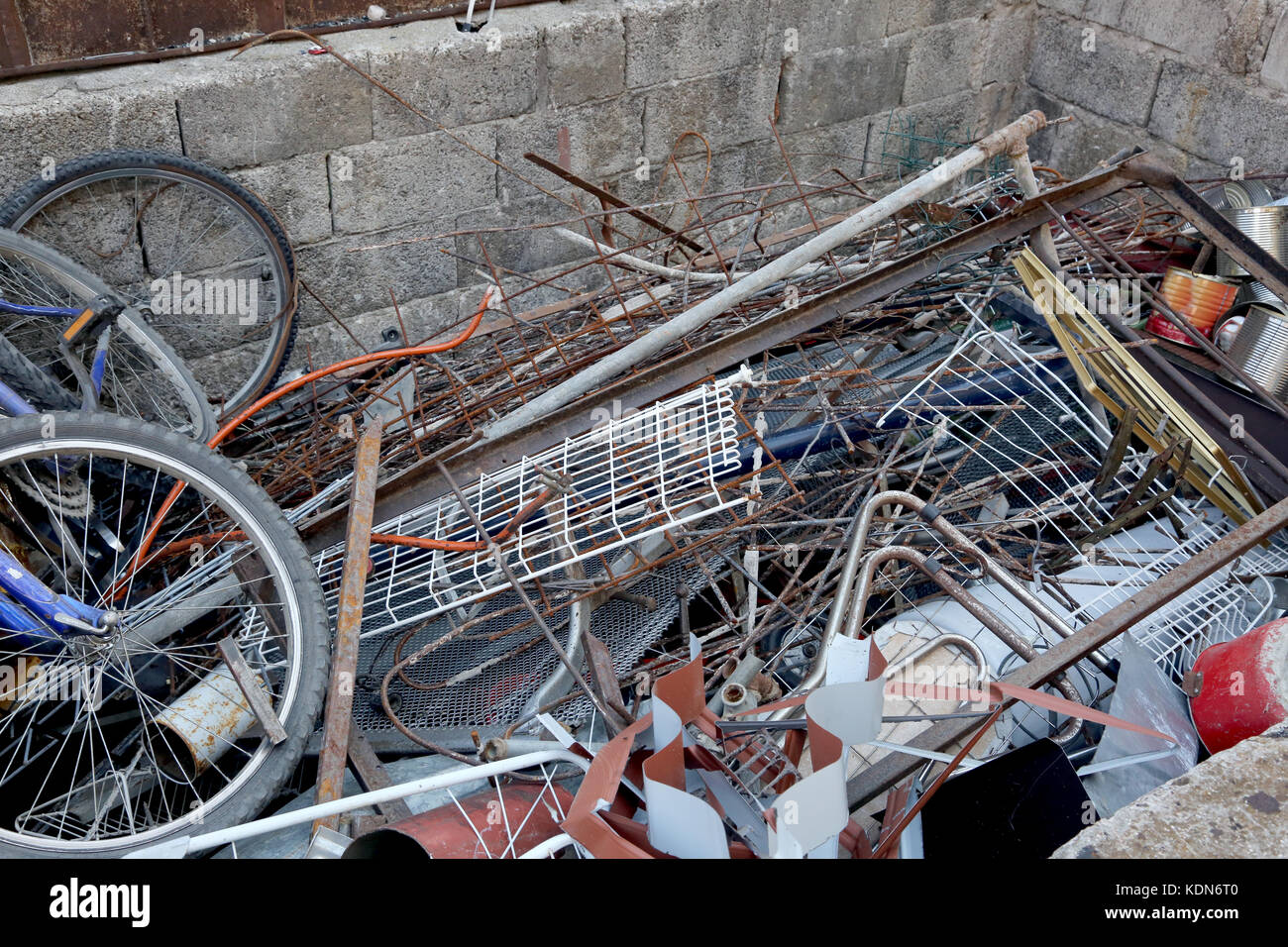 landfill of ferrous material in the center of the collection of ...