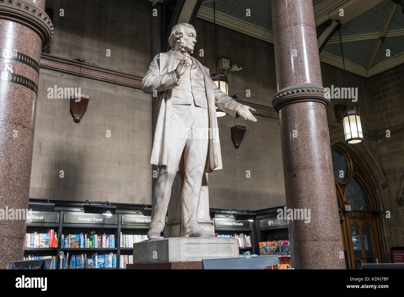 The Richard Cobden Statue in the Wool Exchange, Bradford was a Merchant ...