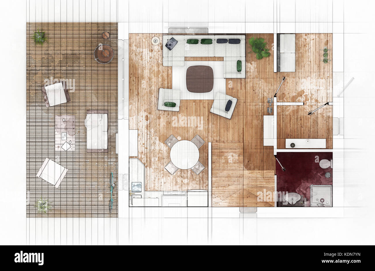floor plan sketch Stock Photo - Alamy
