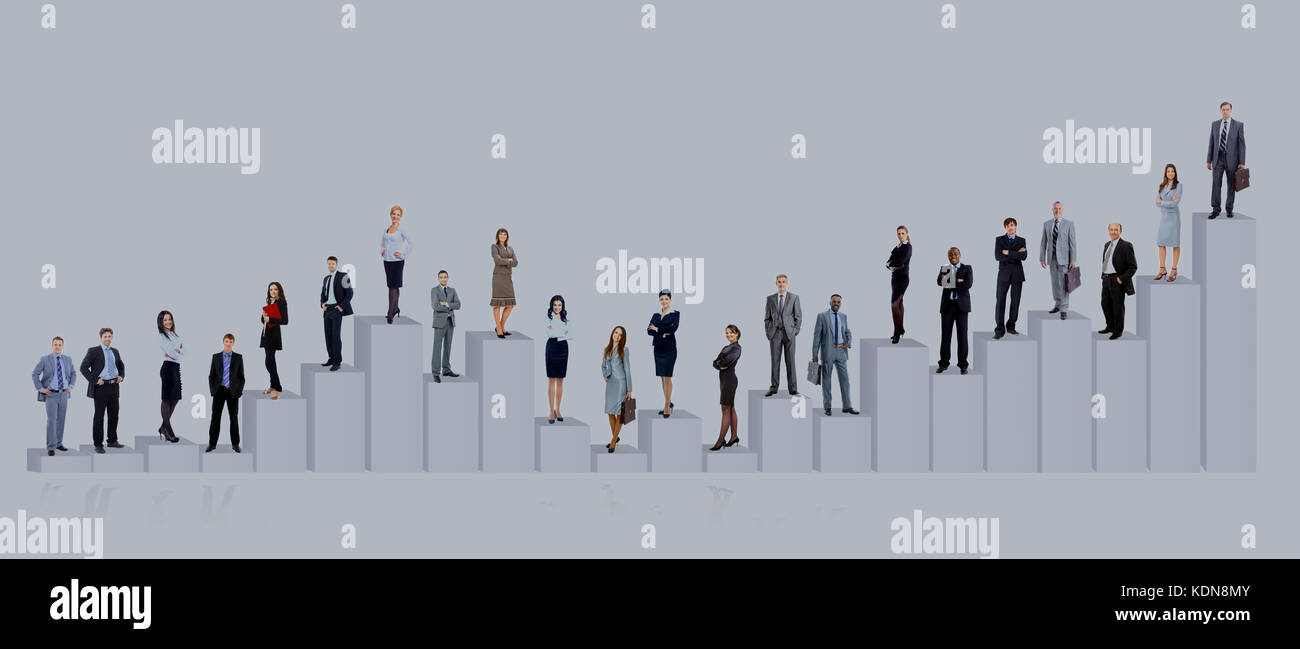 Large group of people full length isolated on white Stock Photo - Alamy