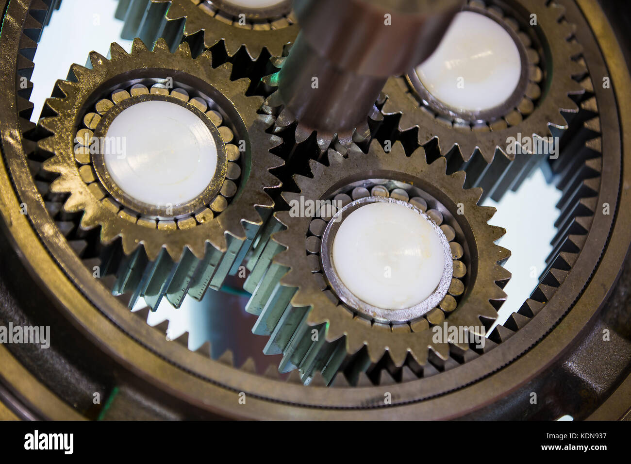 Big steel gear shot close- up photo Stock Photo - Alamy