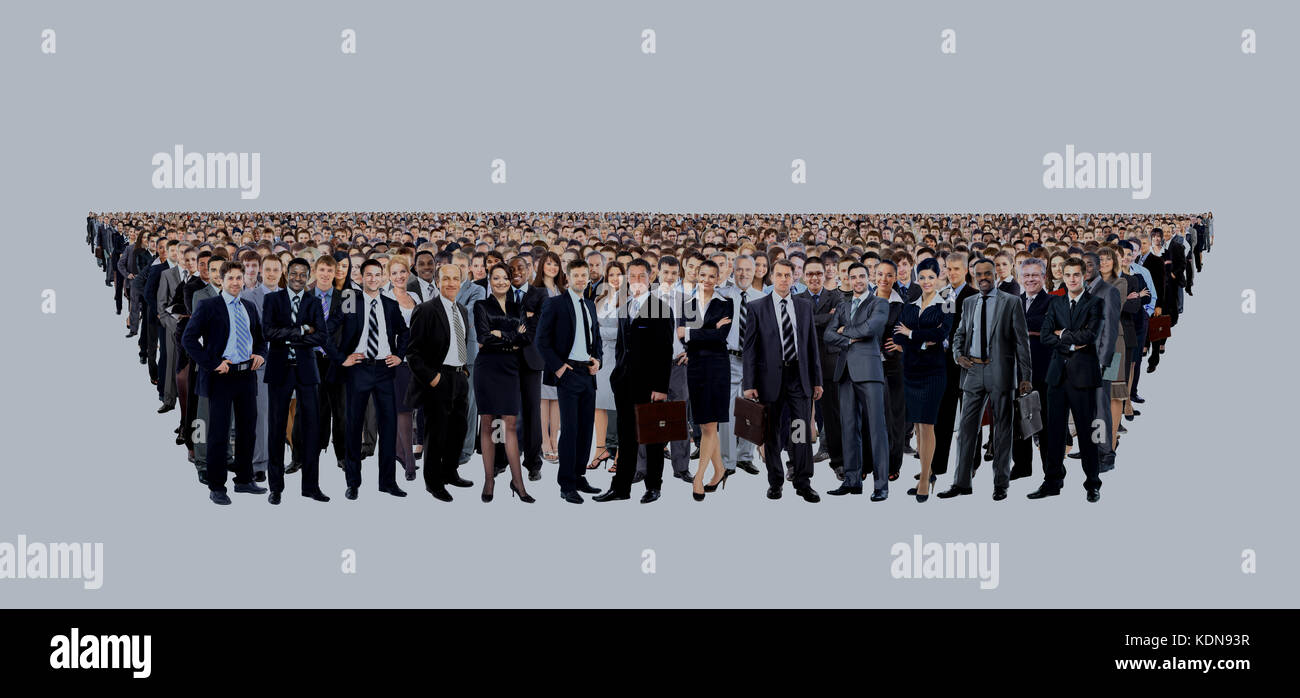 Large group of people full length isolated on white Stock Photo - Alamy