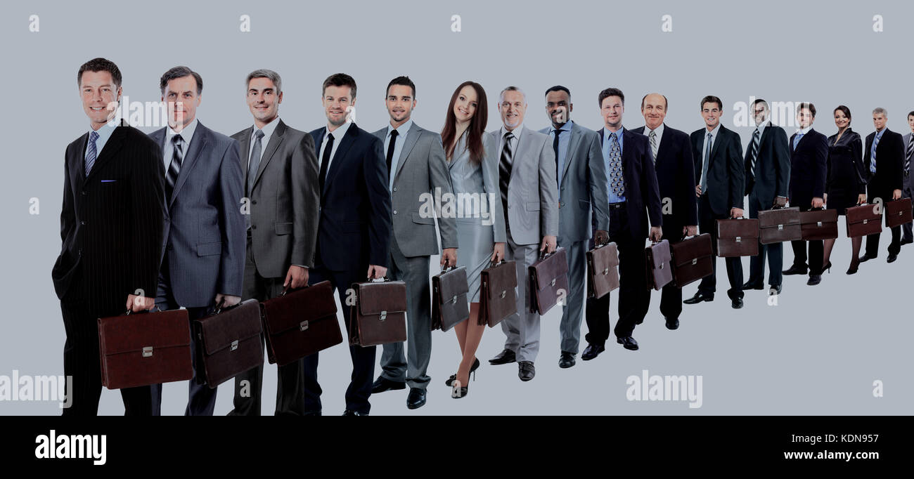 Large group of people full length isolated on white Stock Photo - Alamy