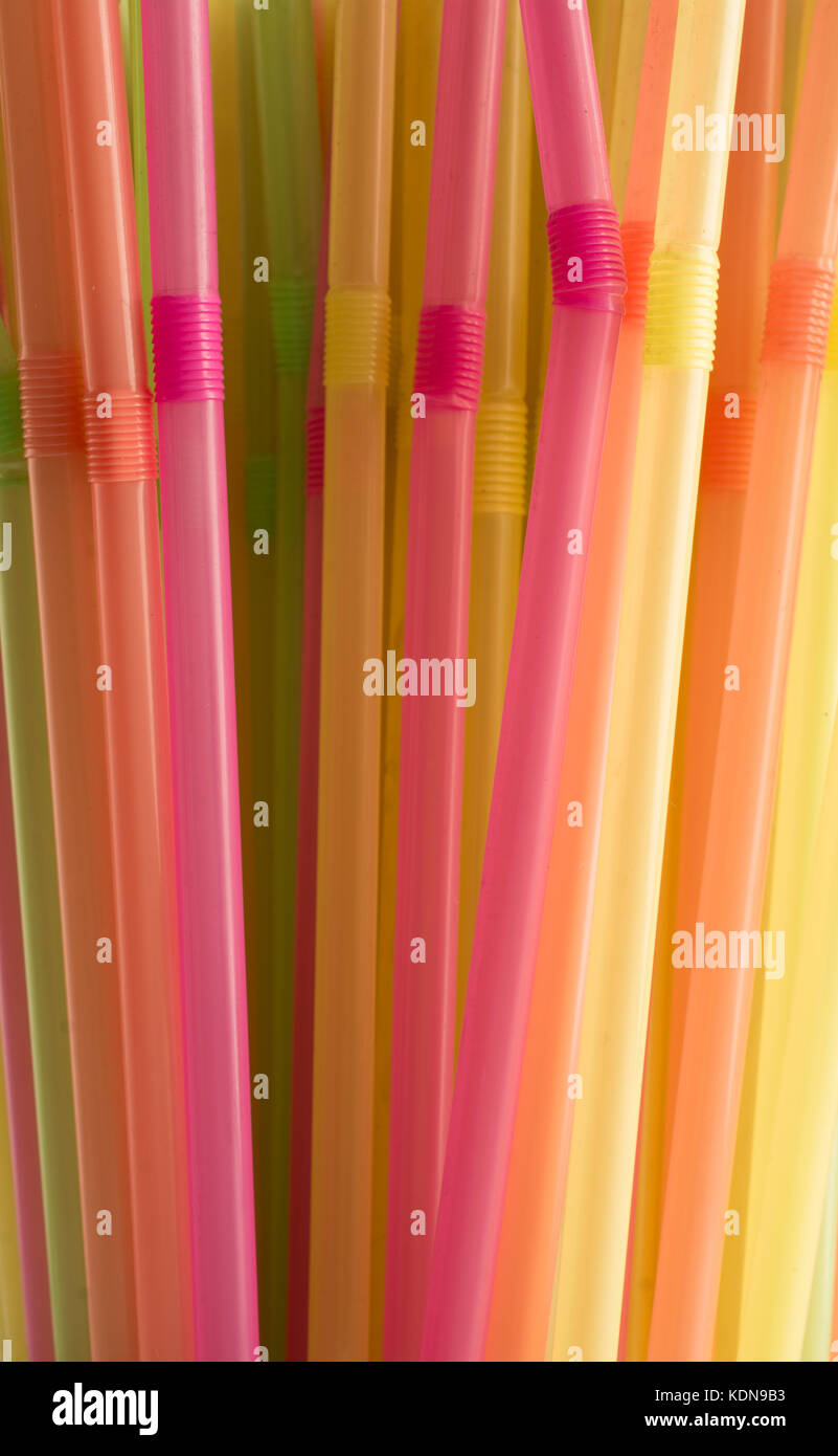 Bunch of drinking straws Stock Photo - Alamy