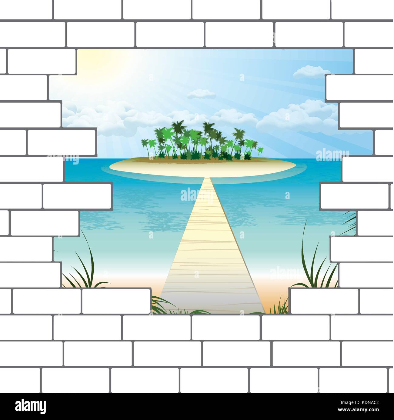 Weathered beach Stock Vector Images - Alamy