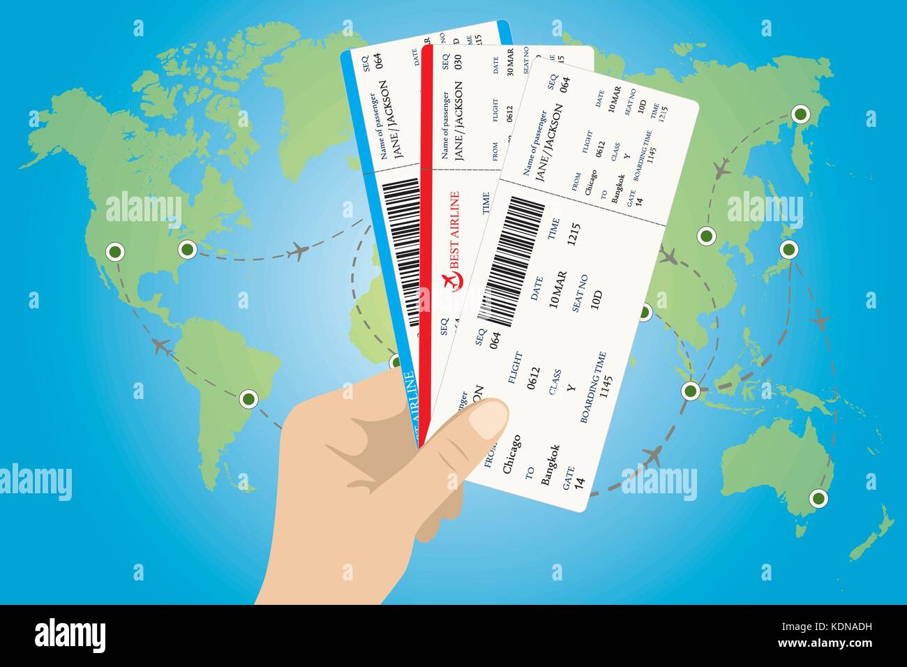 Boarding Pass Qr Code Stock Vector Images - Alamy