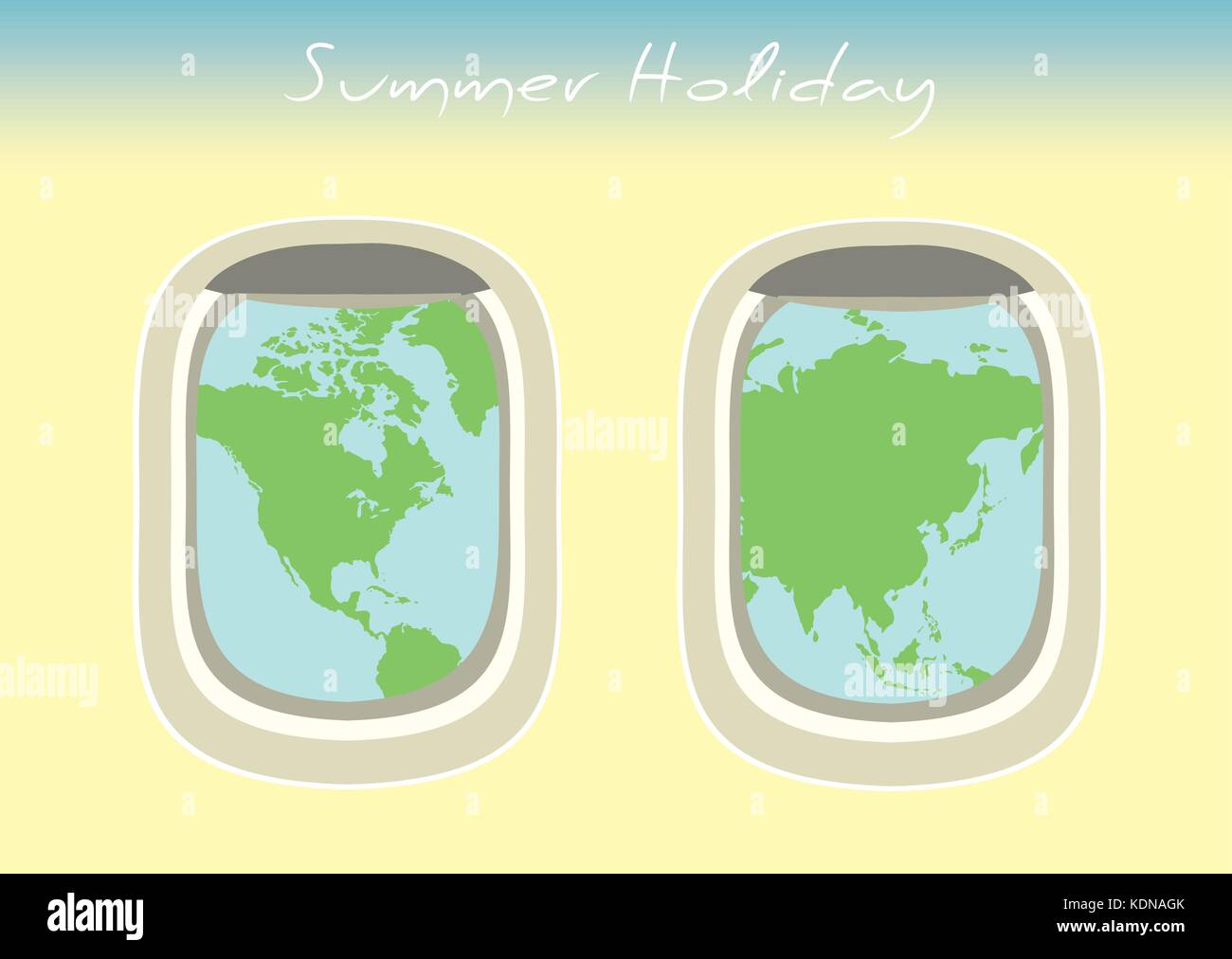 Scenic through window Stock Vector Images - Alamy