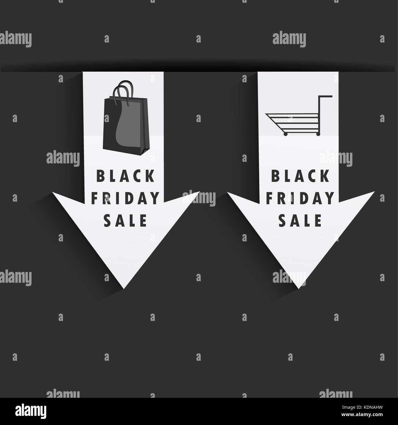 illustration of elements of black friday background Stock Vector Image ...