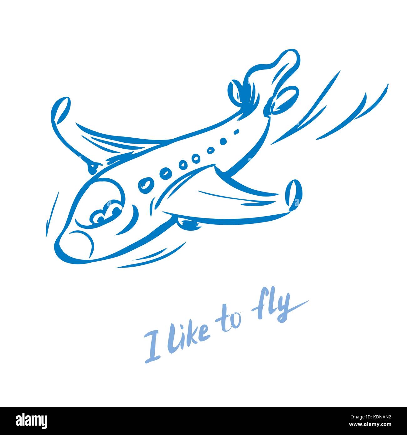 Technical drawing aircraft Stock Vector Images - Alamy