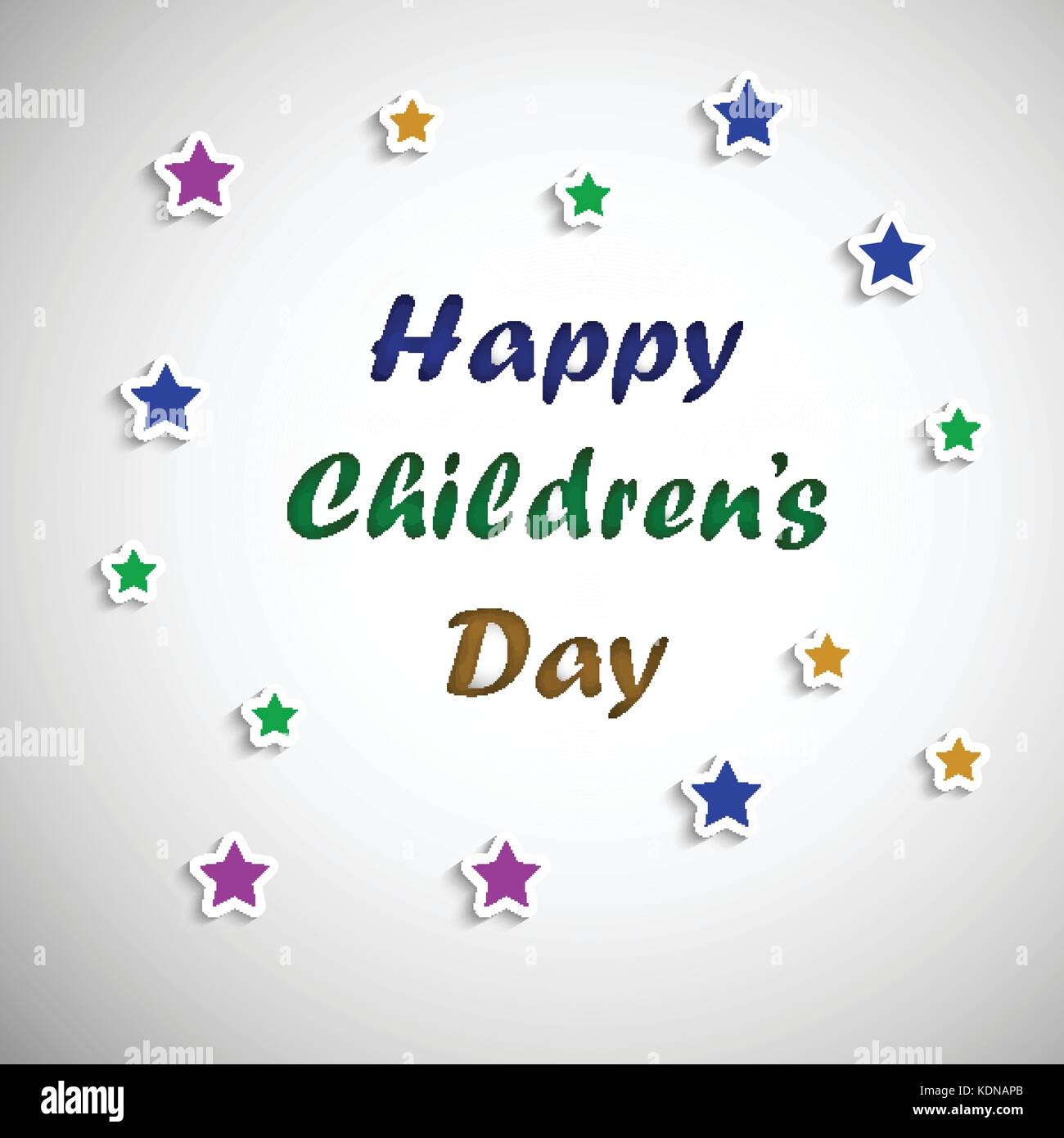 illustration of elements of Children's Day Background Stock Vector ...