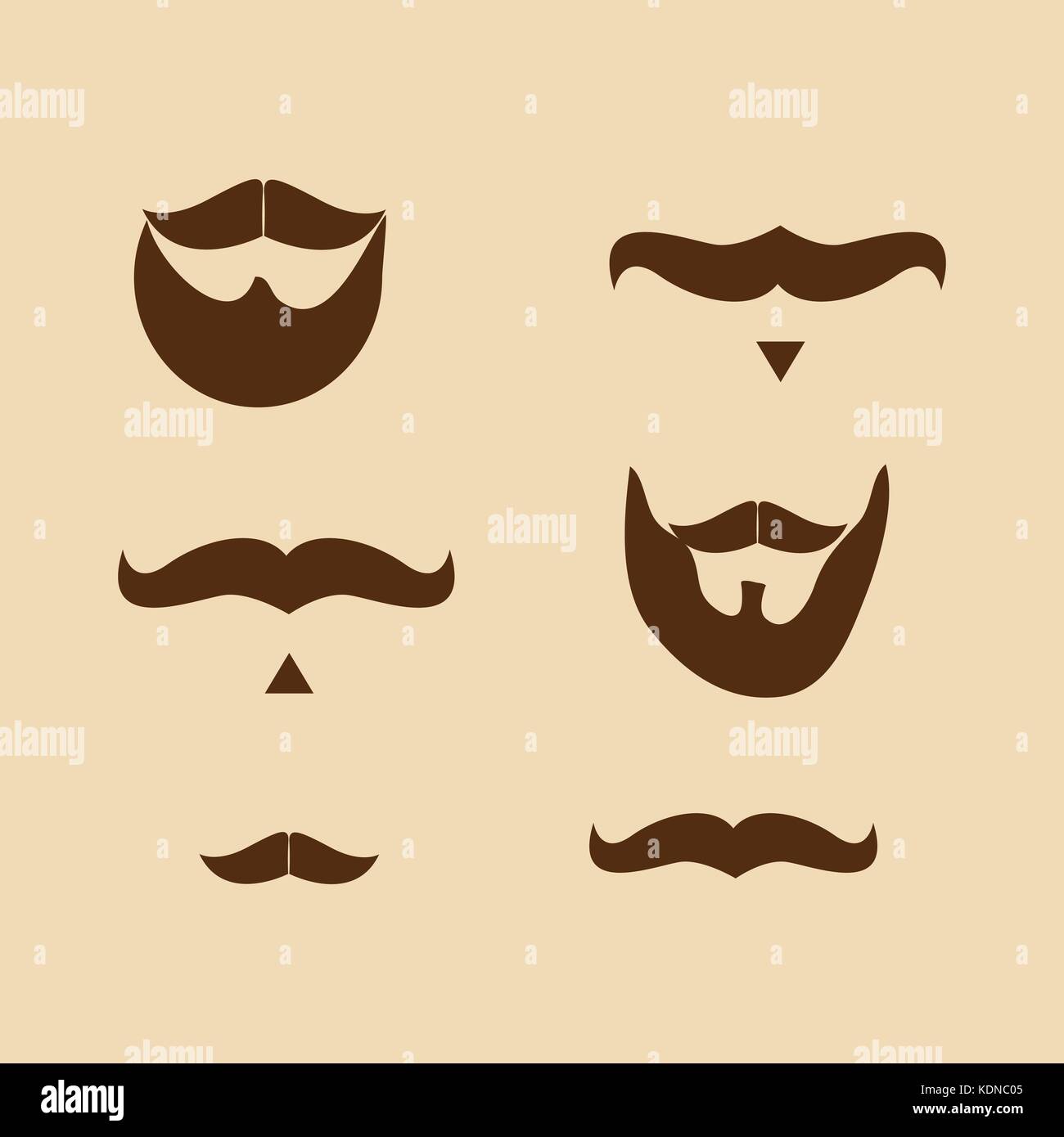 illustration of elements of Movember background Stock Vector Image ...
