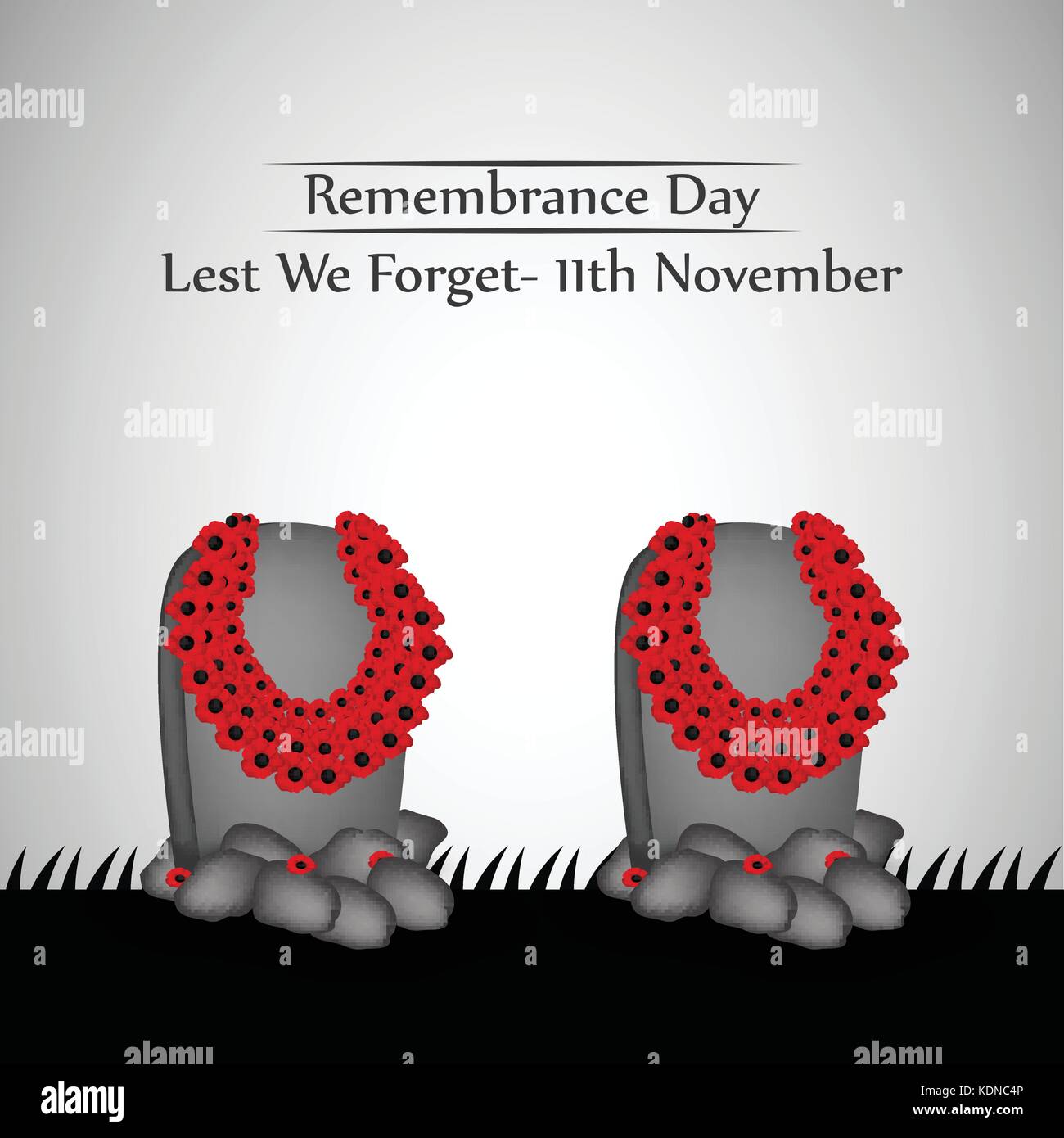 illustration of elements of Remembrance Day background Stock Vector ...