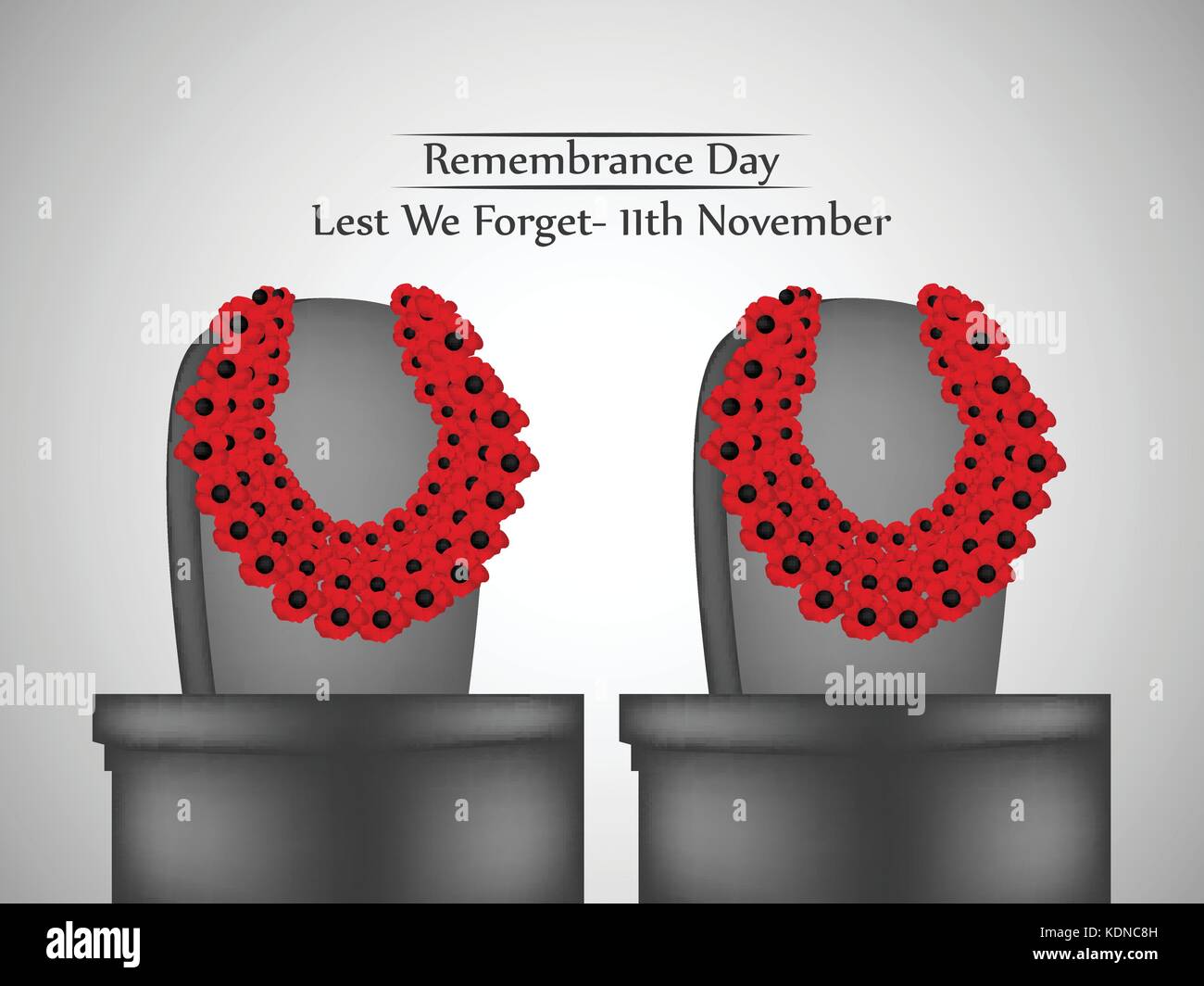 illustration of elements of Remembrance Day background Stock Vector ...