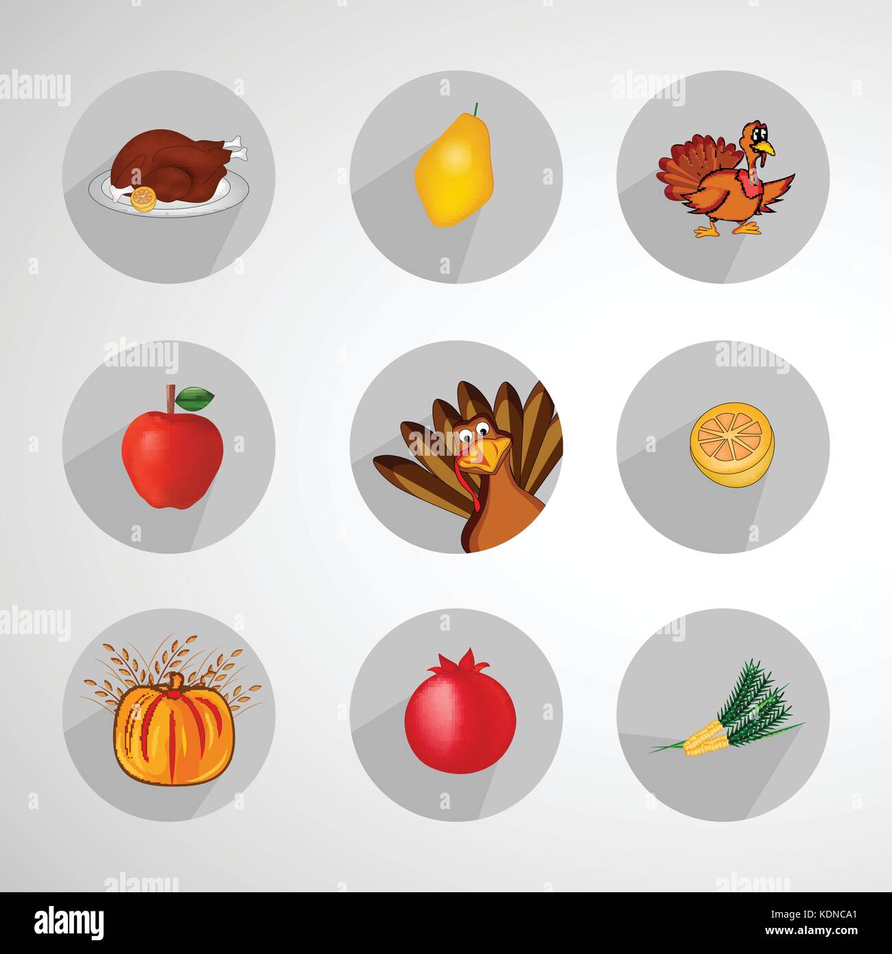 illustration of elements of thanksgiving background Stock Vector Image ...