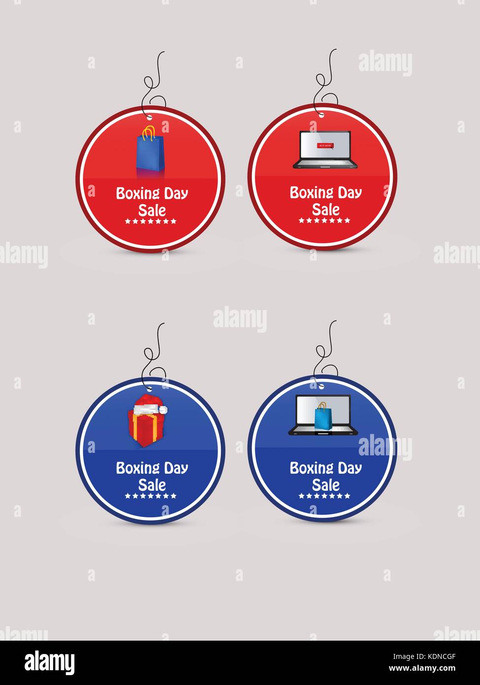 illustration of elements of Boxing Day Background Stock Vector Image ...