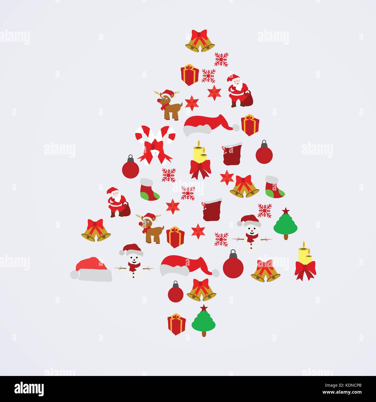 illustration of elements of Christmas Background Stock Vector Image ...