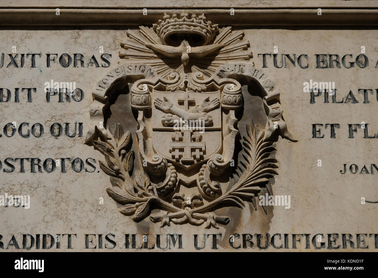 The Jerusalem Cross or Crusaders’ Cross with four equal arms and four ...