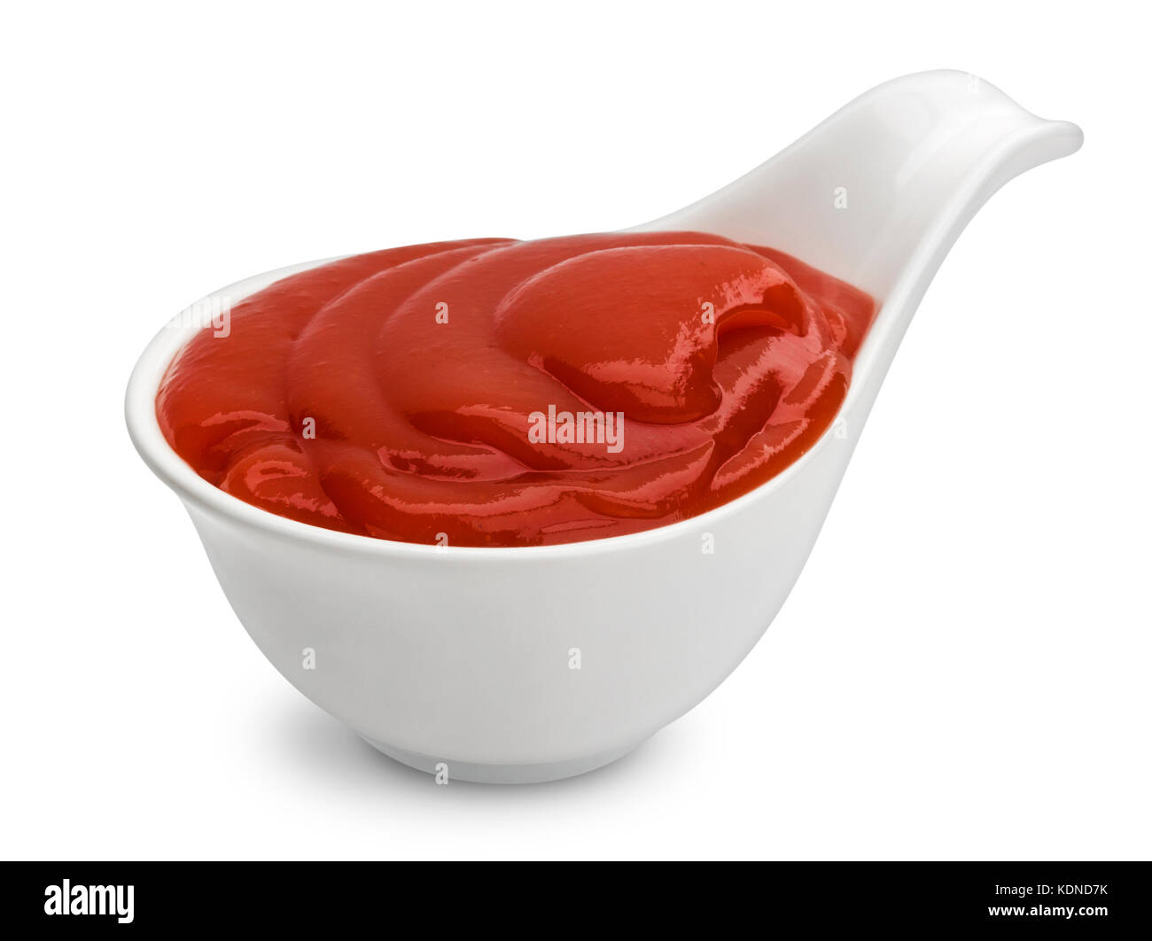 Bowl of ketchup isolated on white background Stock Photo - Alamy