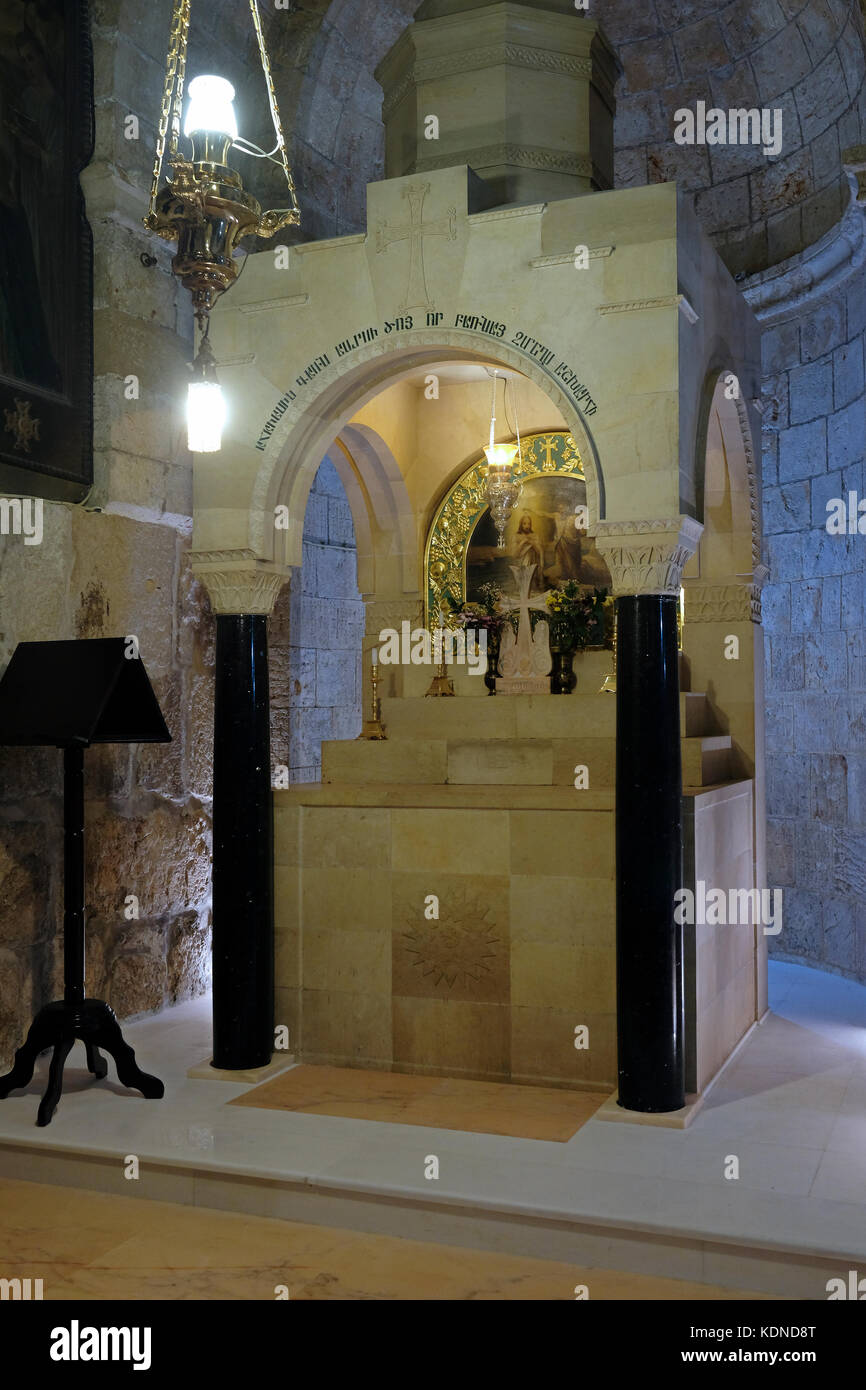 An altar dedicated to Saint Dimas the good thief inside Chapel of St ...